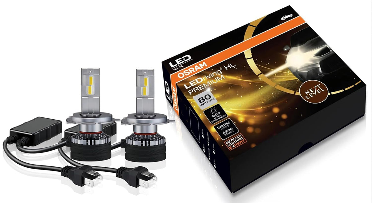 OSRAM H4/H19 LED Headlight Bulb, 80W, Pair – Planet Car Care
