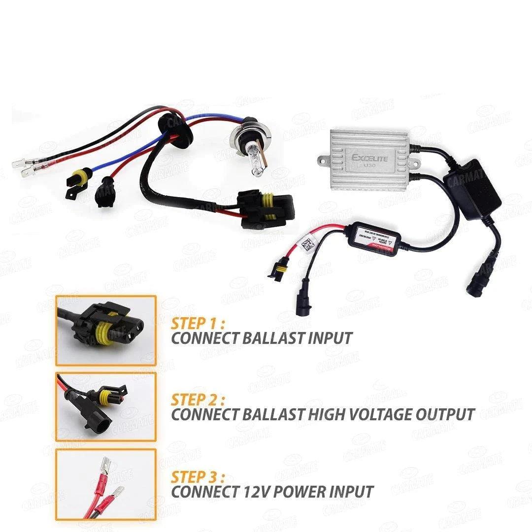 Excelite H27 HID KIT Headlight Bulb 4200K/6000K, Pair – Planet Car Care