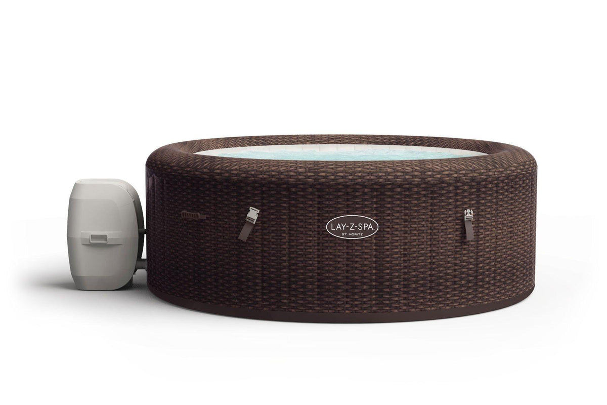 Bestway Lay-Z-Spa® St Mortiz AirJet™ Hot Jacuzzi Spa, Dia 85" x Depth ...